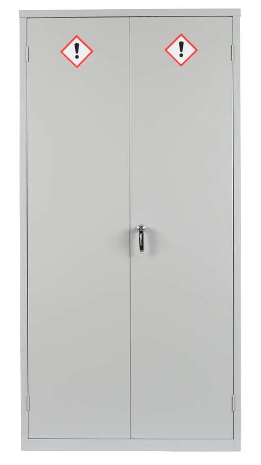 Grey COSHH Cabinet | Chemical/Hazardous Liquid Storage | Manutan UK