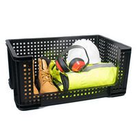 64L Really Useful Open Fronted Ventilated Crate - Pack of 3 - Manutan.co.uk