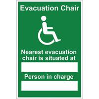 Evacuation Chair Signs | First Aid Room Equipment | Manutan UK