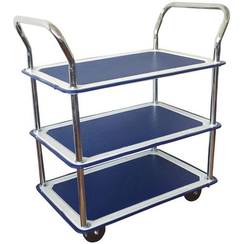 3 Shelf Trolley - 120kg - Manutan