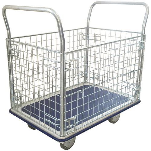 Four Sided Mesh Trolley | Platform Trucks | Manutan