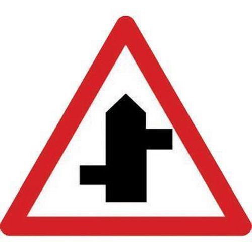 Class 2 Staggered Junction - Left/Right Sign | Signs & ID | Manutan UK