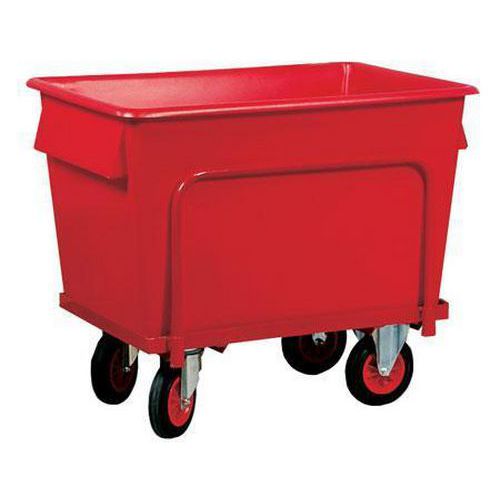 Heavy Duty Plastic Container Trucks with Steel Dollies | 367L Capacity