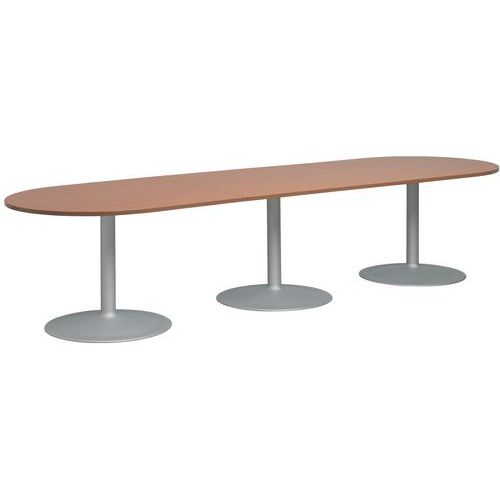 Oval modular table | Semi-oval | Tulip base | Manutan UK