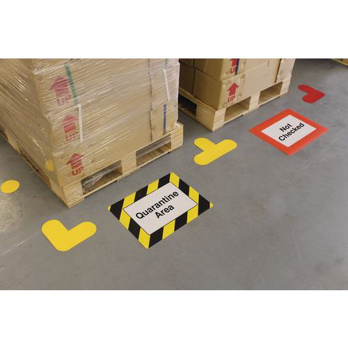 A4 Floor Label Holders – Pack of 10 | Warehouse Labelling | Manutan UK
