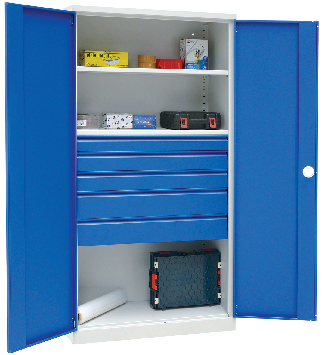 Metal Office Storage Cupboards With Drawers & Shelves - Manutan Expert ...
