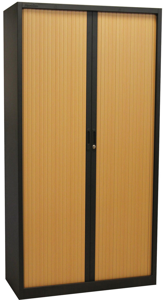 PVC Tambour Door Cupboard | HxWxD 1950x1000x450mm | 10 Year Guarantee