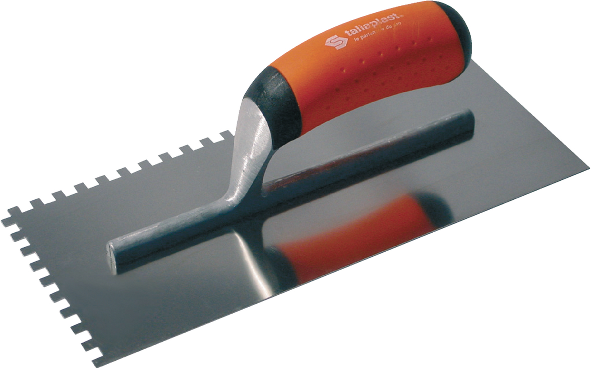 Plaster trowel with teeth - Manutan.co.uk