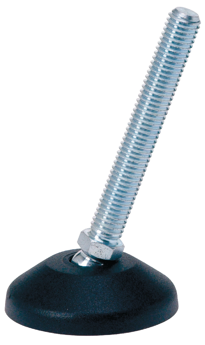 Polyamide adjustable foot - Ø 50 mm - 1000 kg - Zinc-plated steel ...