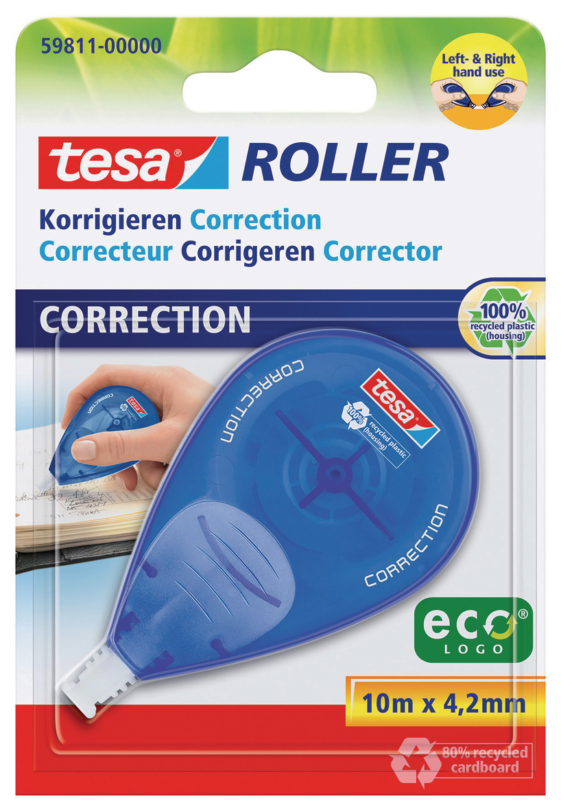 tesa EcoLogo® disposable correction roller - Manutan.co.uk