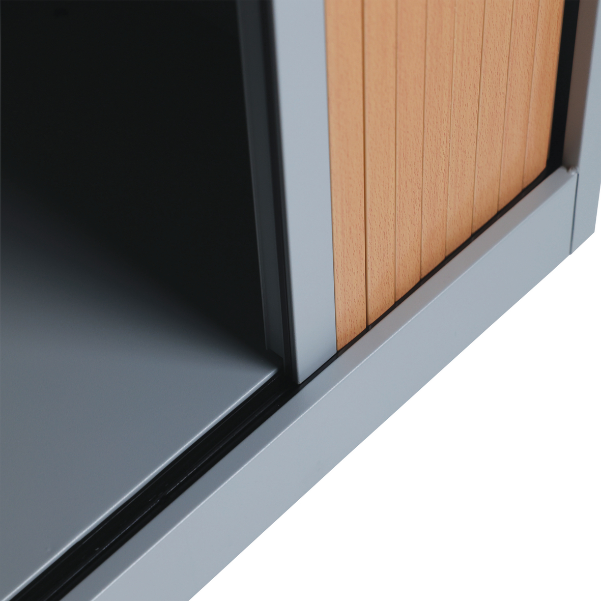 PVC Tambour Door Cupboard | HxWxD 1950x1000x450mm | 10 Year Guarantee