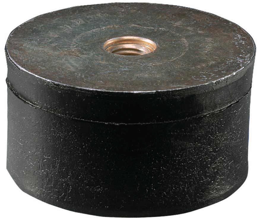 Universal anti-vibration support with 1 interior thread - M8 thread ...