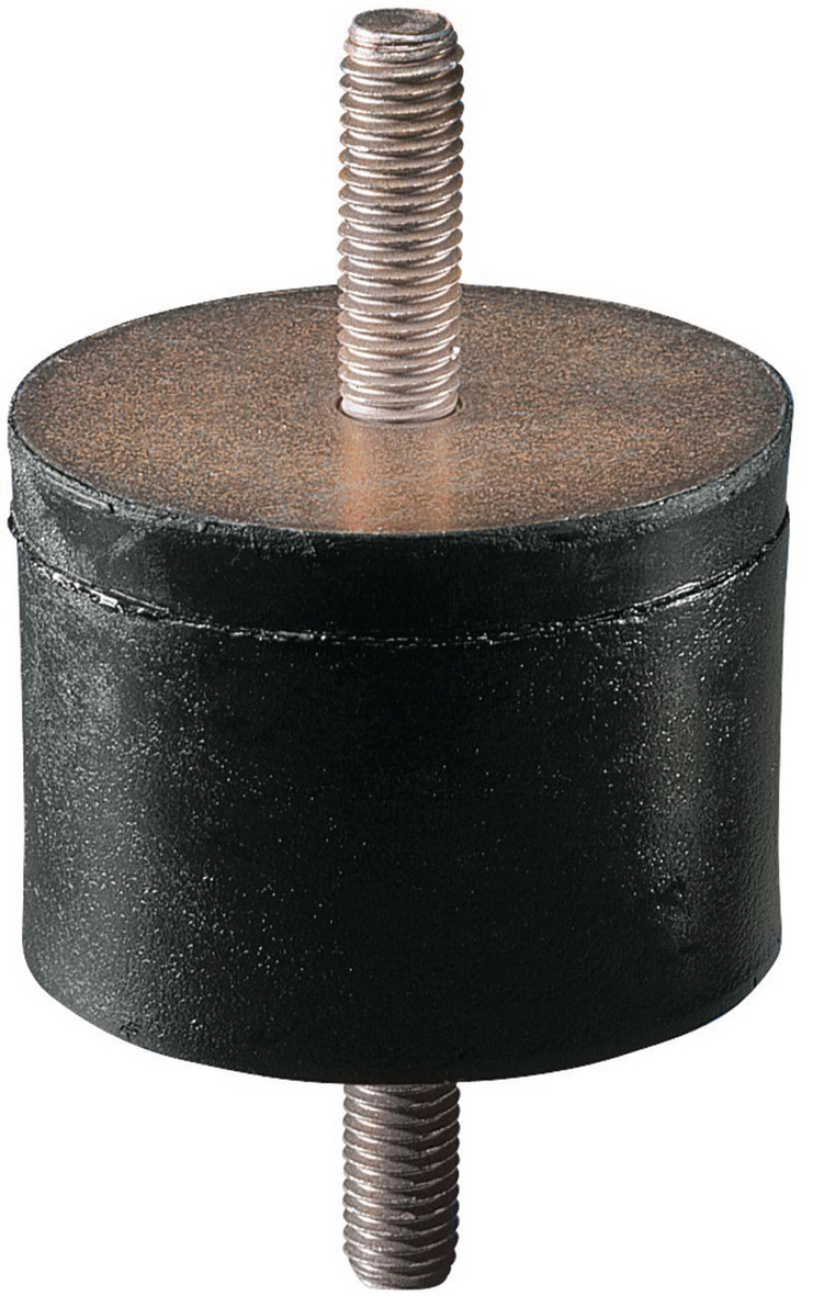 Universal anti-vibration support with 2 threaded rods - Threading size ...