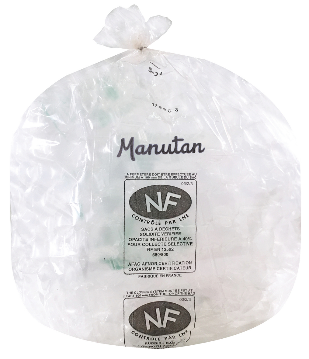 Clear Heavy-Duty Industrial Plastic Bin Bags 30-110L - Manutan Expert ...