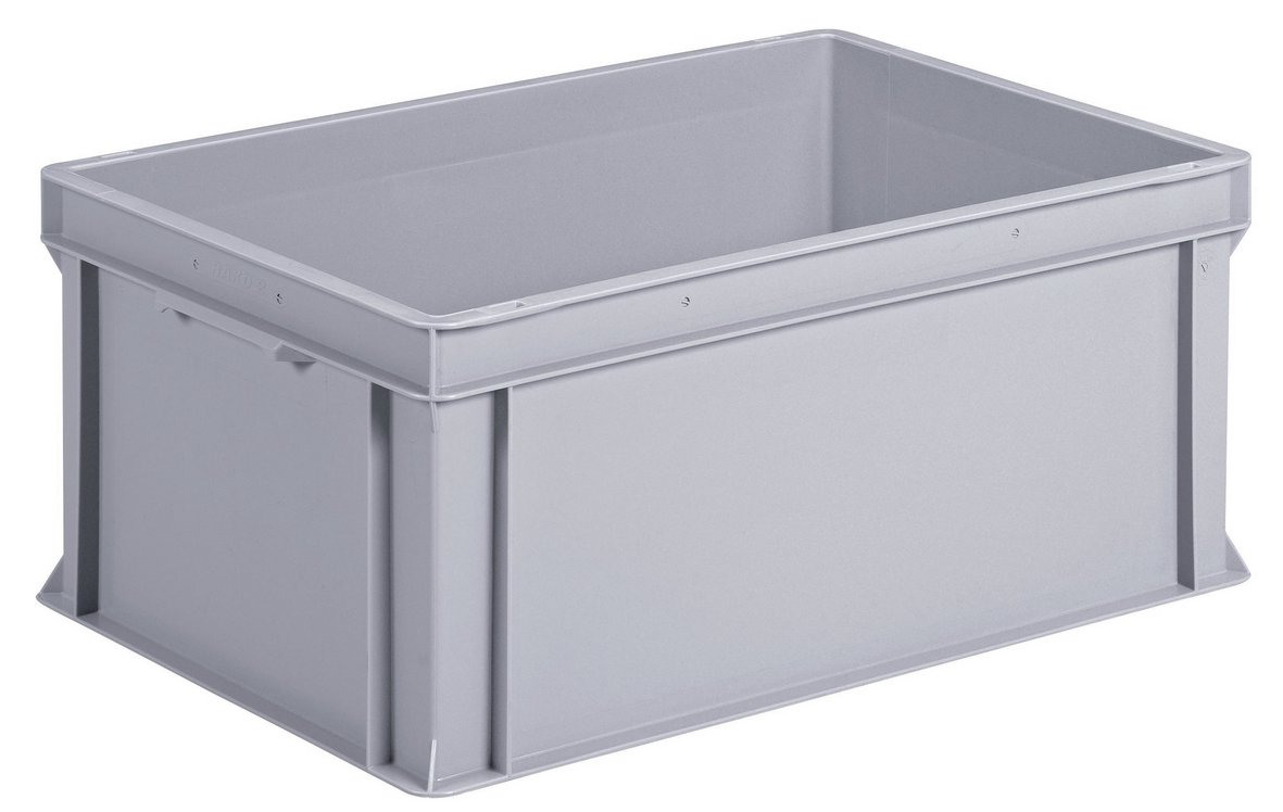Grey Stacking Containers 53L to 84L - 600mm - Manutan.co.uk
