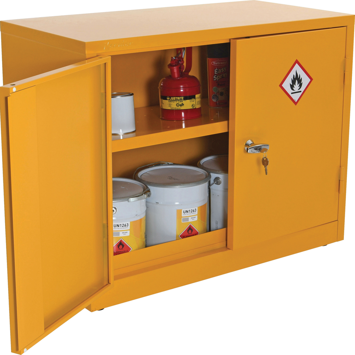 Flammable Storage Cabinet COSHH - 700x915mm - Manutan Expert - Manutan ...