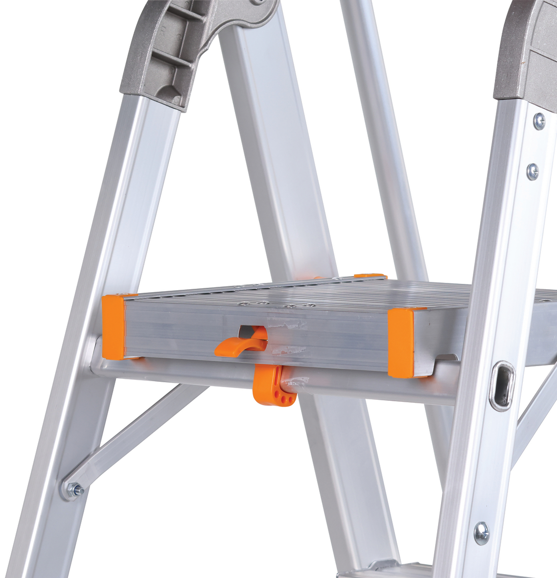 Professional aluminium step ladder with ramp - Manutan Expert - Manutan ...