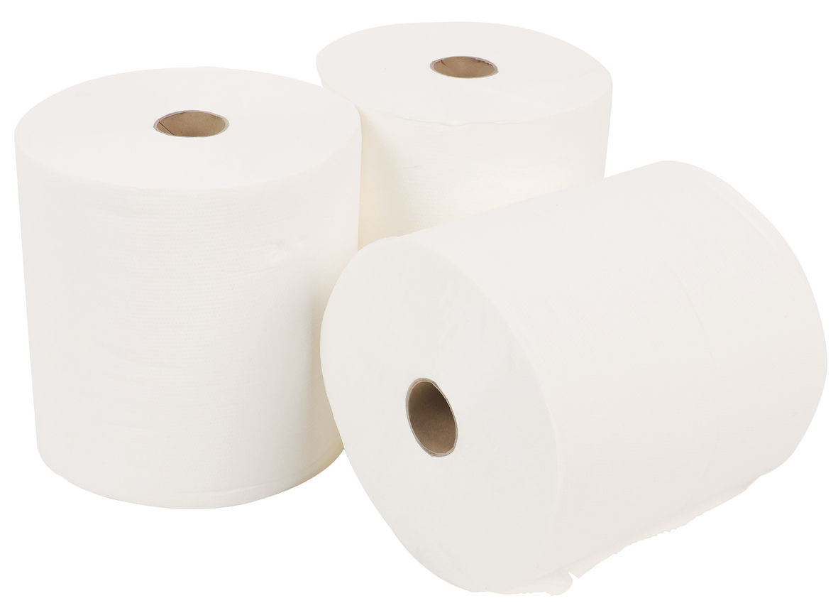 Autocut hand towel roll - Pure white wadding - Manutan Expert - Manutan ...