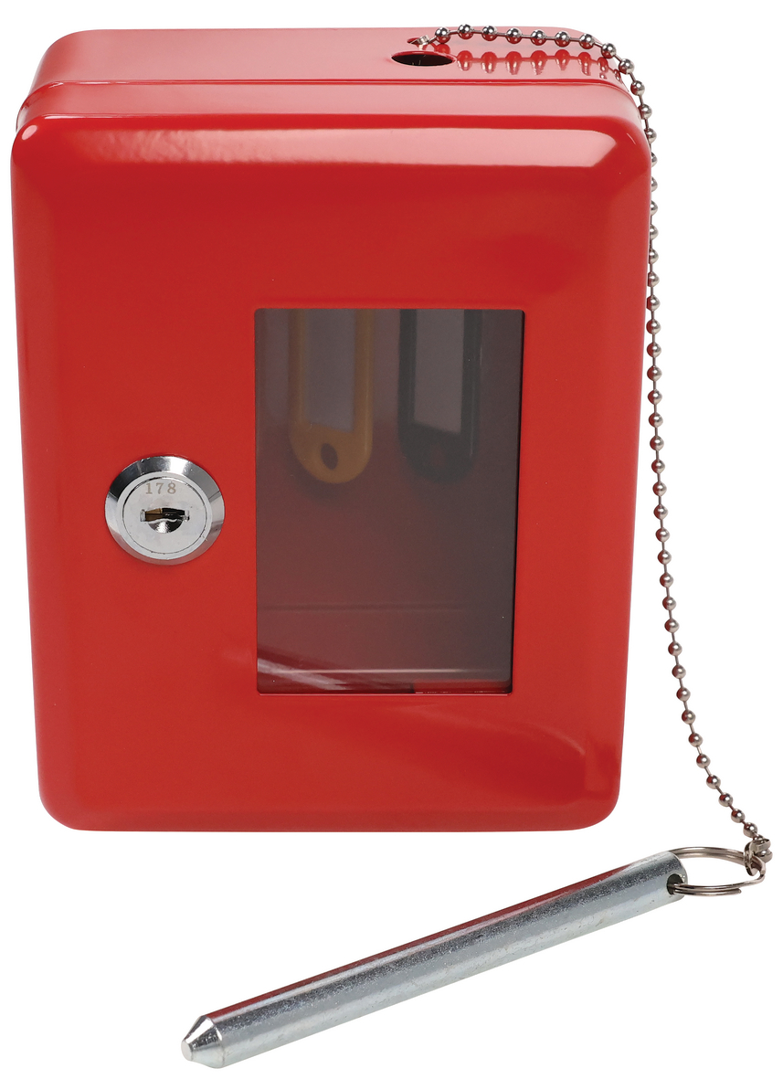 Emergency Key Box With Glass Panel & Hammer - Red - Manutan Expert ...