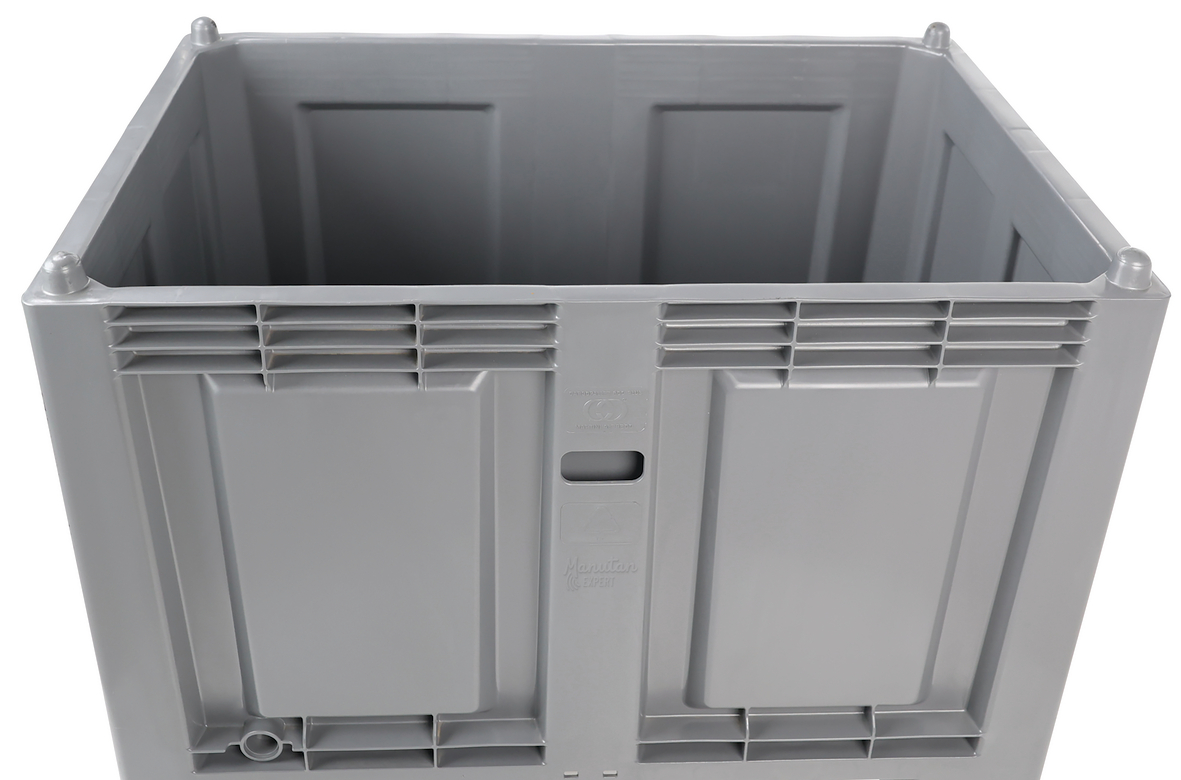 Stackable Euro Pallet Box - Recycled Plastic - Manutan Expert - Manutan ...