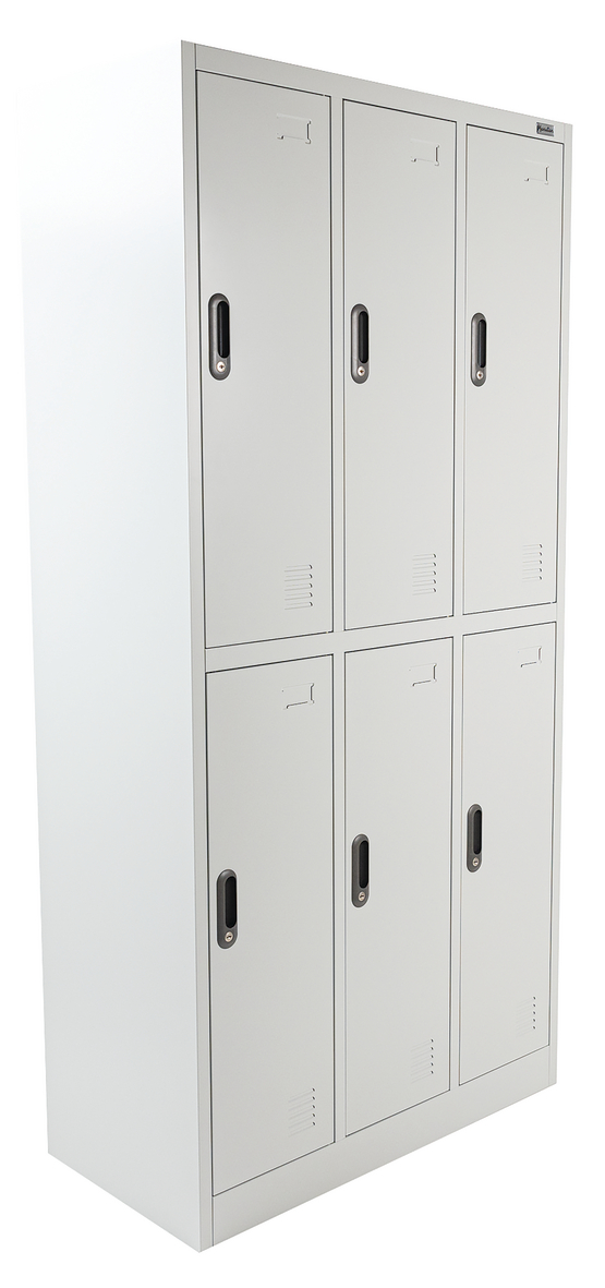 Multi-compartment locker with hanging rail - On base - 3 columns ...