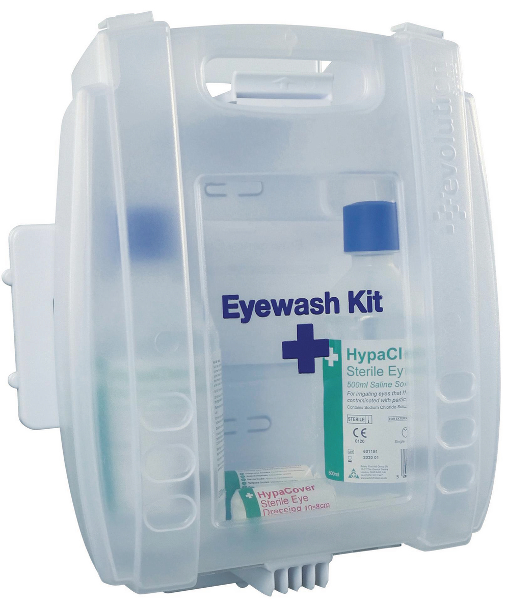 Emergency Eye Wash Kit With Quick Release Wall Bracket - Manutan.co.uk