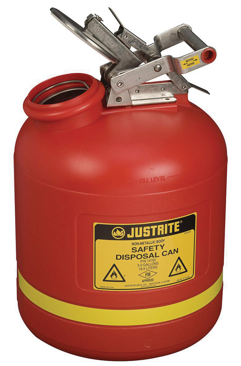 Liquid waste safety container - Justrite - Manutan.co.uk