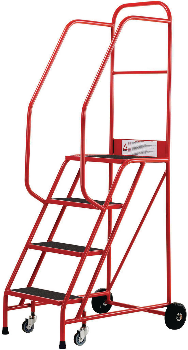 Standard Duty Anti Slip Mobile Warehouse Steps | Safety Step | Manutan