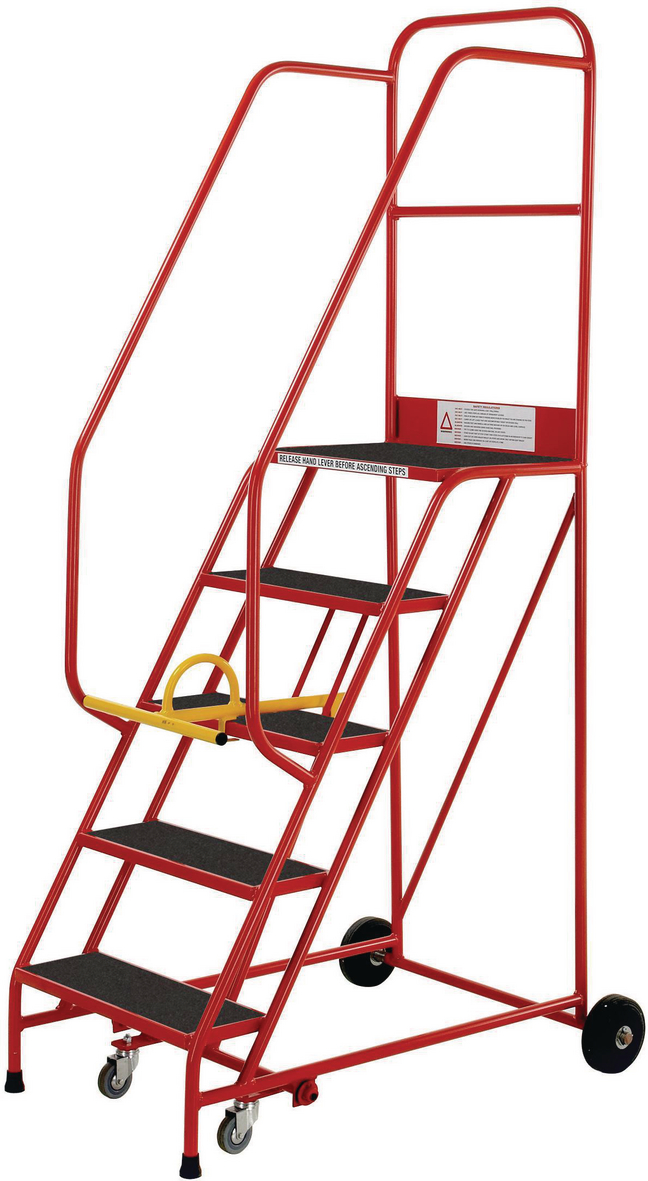 Warehouse Step Ladders With Anti-Slip Steel Steps - Manutan.co.uk