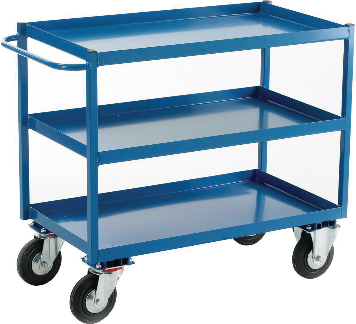 Heavy Duty 3 Shelf Tray Trolley - Manutan.co.uk