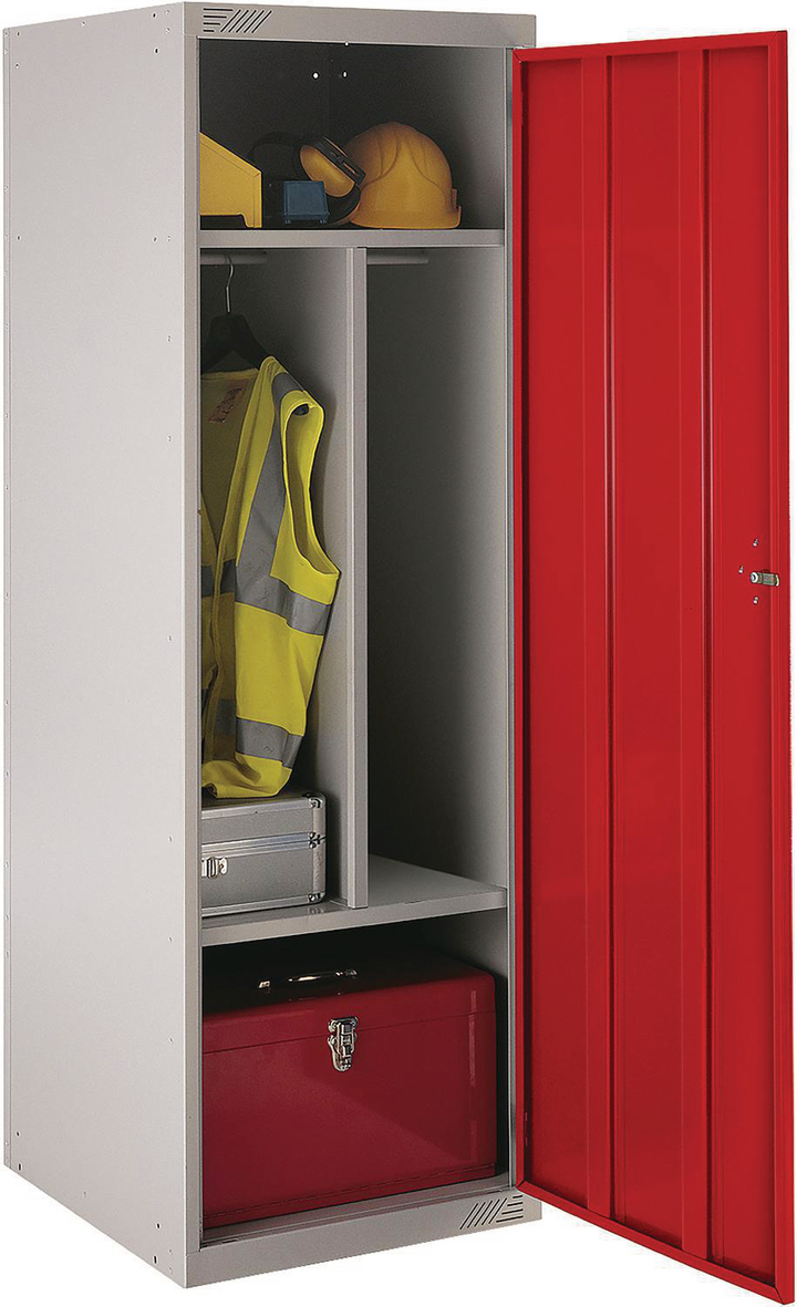 Extra Wide Lockers - Clean & Dirty Metal Locker - Anti-Bacterial Coat ...