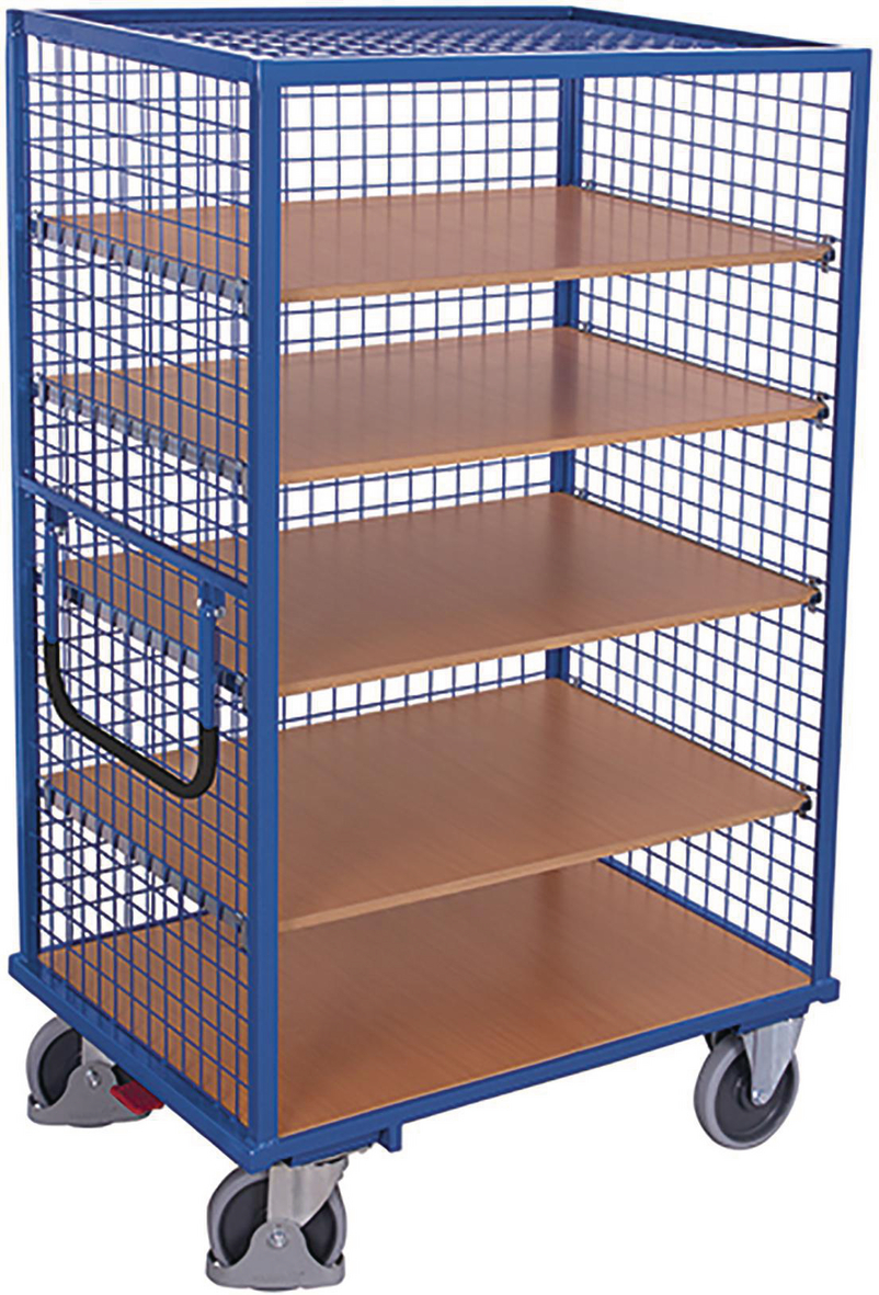 Mesh trolley with 5 shelves - 500 kg - Manutan.co.uk