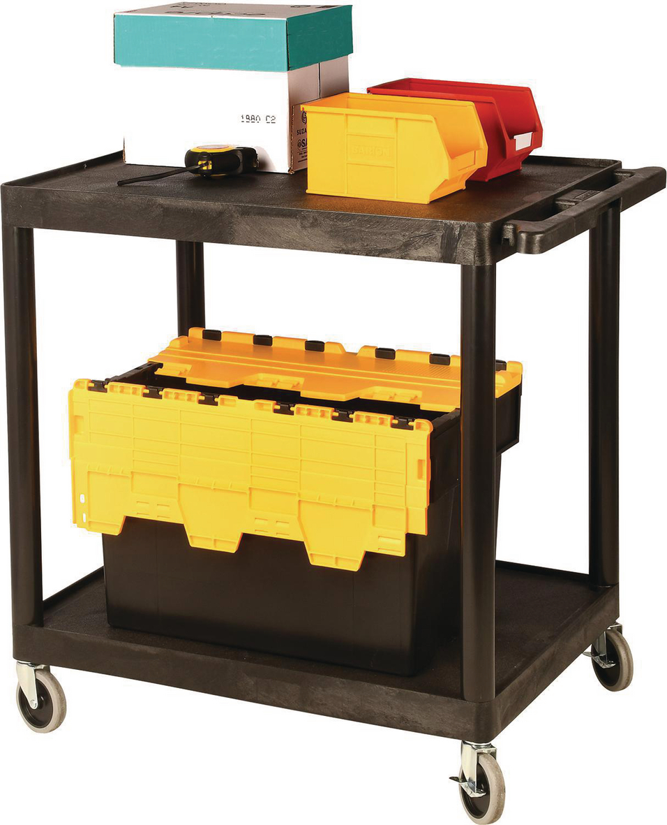 Large Industrial Plastic Tray Trolley - Manutan.co.uk