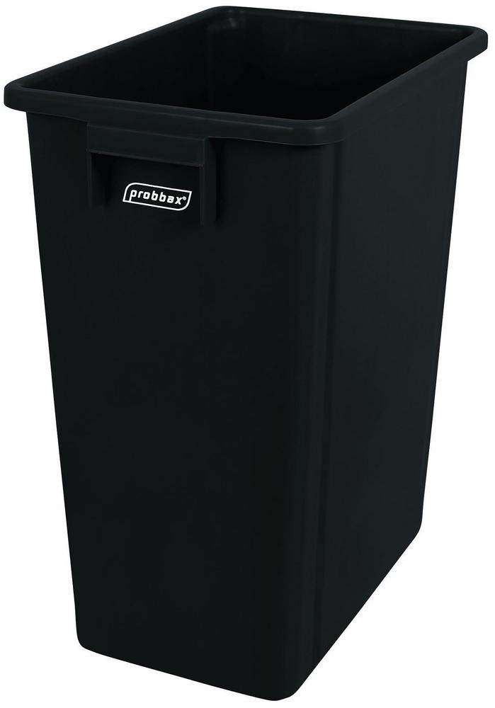 Bin made from 70% recycled plastic - 40 l - Black - Probbax - Manutan.co.uk