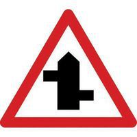 Class 2 Staggered Junction - Right/Left Sign | Signs & ID | Manutan UK