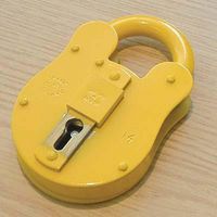 FB14 Padlock | 63mm | Yellow for High-Security Locking Systems