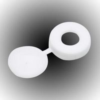 Screw Cup & Cover - White - Pack of 100 - Manutan.co.uk