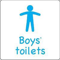 Boys' Toilets Sign - School Restrooms - Aluminium Plastic Or Vinyl ...