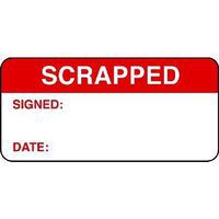 Scrapped Quality Control Labels | Quality Control | Manutan UK