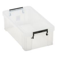 5.8Ltr Clear Manutan Box with Grey Handles | Manutan UK