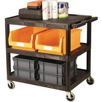 Large Industrial Plastic Tray Trolley - Manutan.co.uk