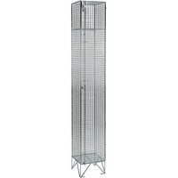 Stainless Steel Wire Mesh Lockers - 1-6 Doors 2-3 Nest/Rows - AMP Wire ...
