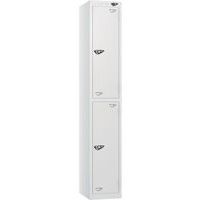 Pure 2-Door Carbon Zero Storage Locker | Hasp Locks | 1800x380x450mm