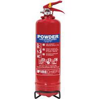 Firechief Red Dry Powder Fire Extinguisher Can - 1-2kg - CTX - Manutan ...