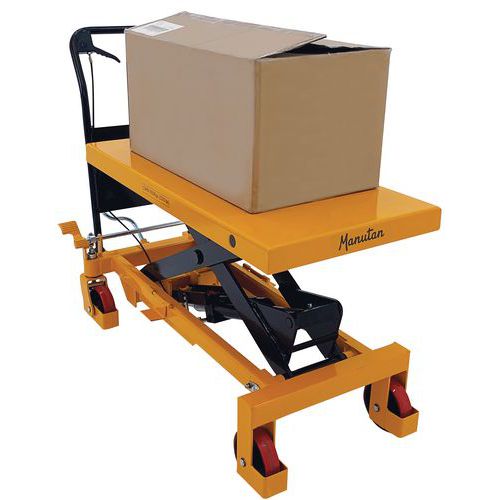 Mobile Scissor Lift Table - 1000kg - Hydraulic - Manutan Expert ...