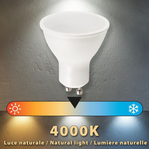 SMD LED spot bulb, standard, Gu10 - 6 W to 8 W - VELAMP - Manutan.co.uk