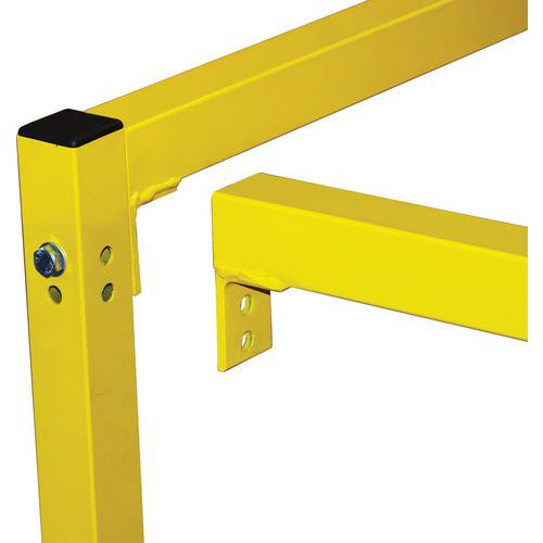 Barton Modular Steel Barrier Extension Post - Hi-Vis Yellow - 1000mm ...
