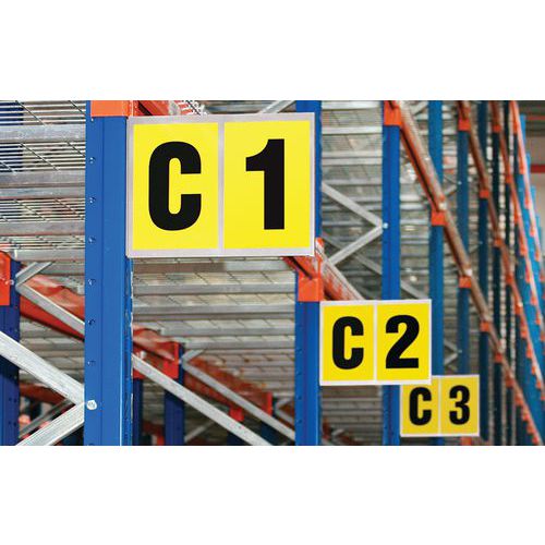 Racking Bay ID Signs - Magnetic/Self-Adhesive - Manutan Expert ...