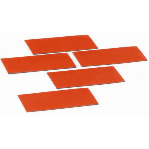Set of five red rectangles - Smit Visual - Manutan.co.uk