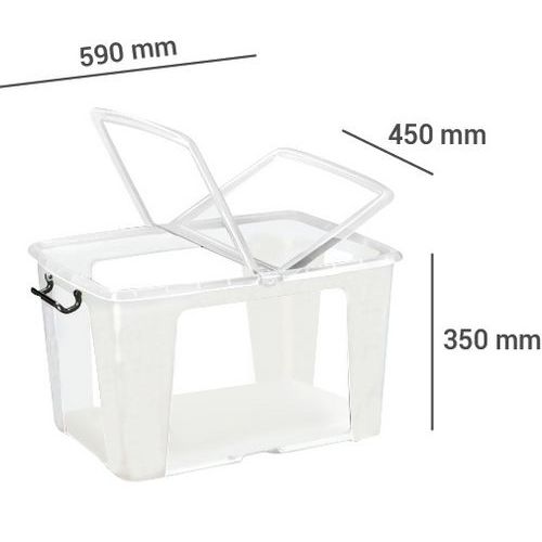 Strata storage box — Centre-hinged lid - Manutan.co.uk